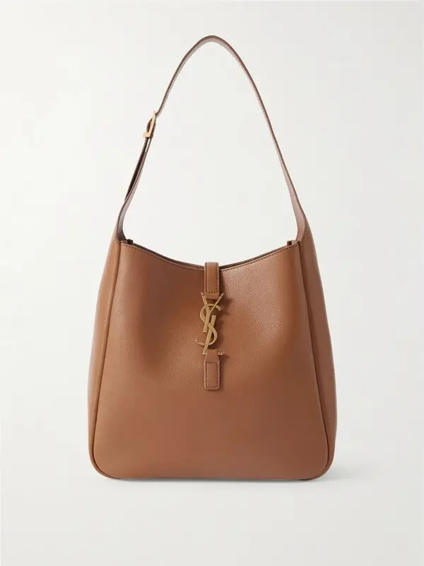 Saint Laurent Le 5 À 7 Leather Shoulder Bag - Brown