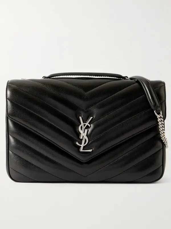 Saint Laurent Loulou Large Matelassé Leather Shoulder Bag
