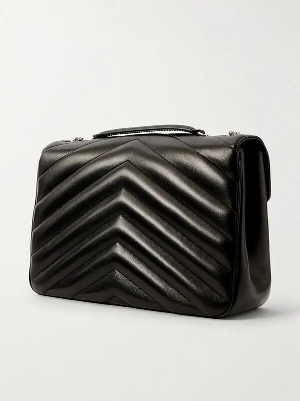 Saint Laurent Loulou Large Matelassé Leather Shoulder Bag