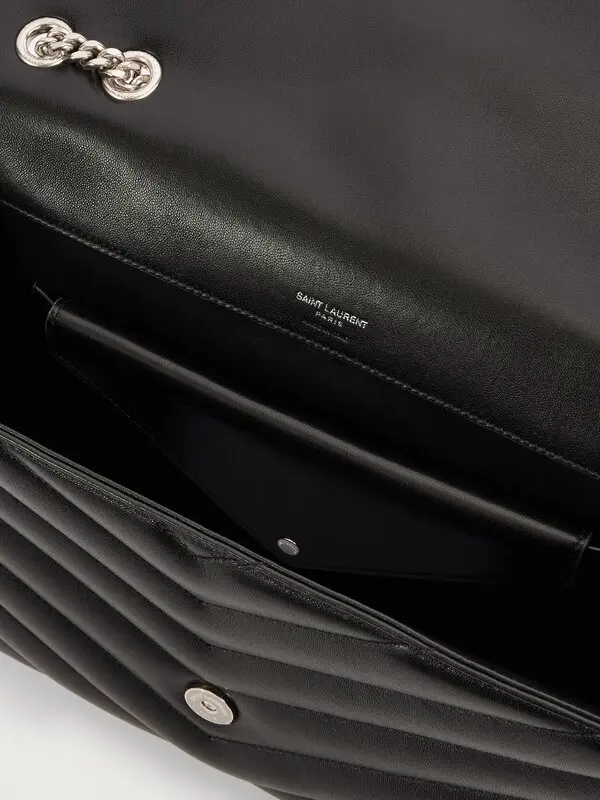 Saint Laurent Loulou Large Matelassé Leather Shoulder Bag