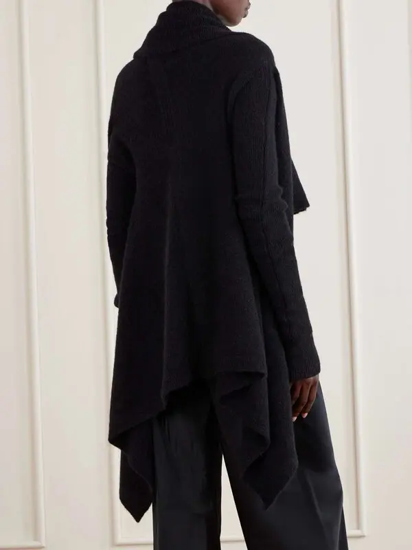 Rick Owens Draped Wool-blend Cardigan