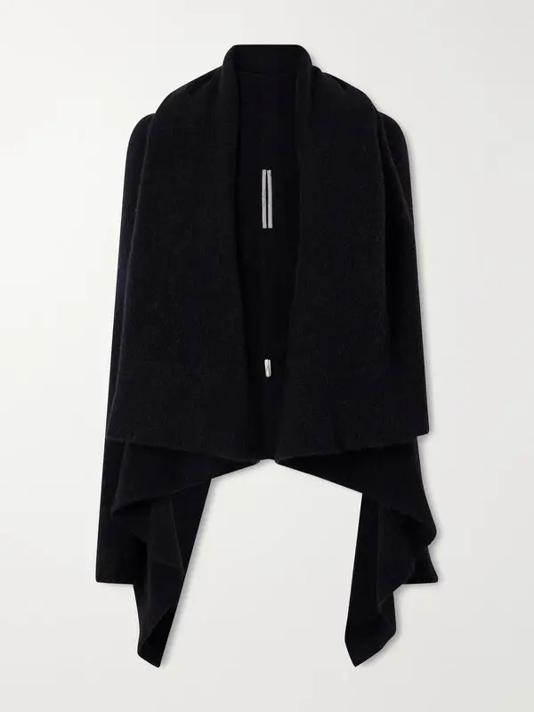 Rick Owens Draped Wool-blend Cardigan