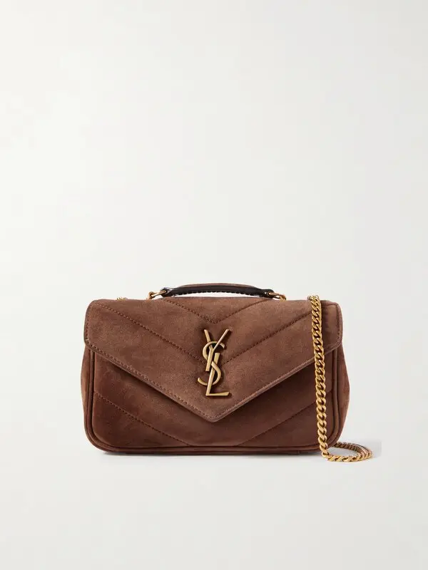 Saint Laurent Loulou Mini Matelassé Shoulder Bag