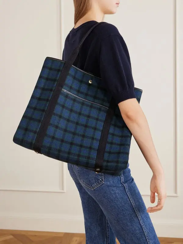 Rue De Verneuil Traversée Wide Tote - Blue