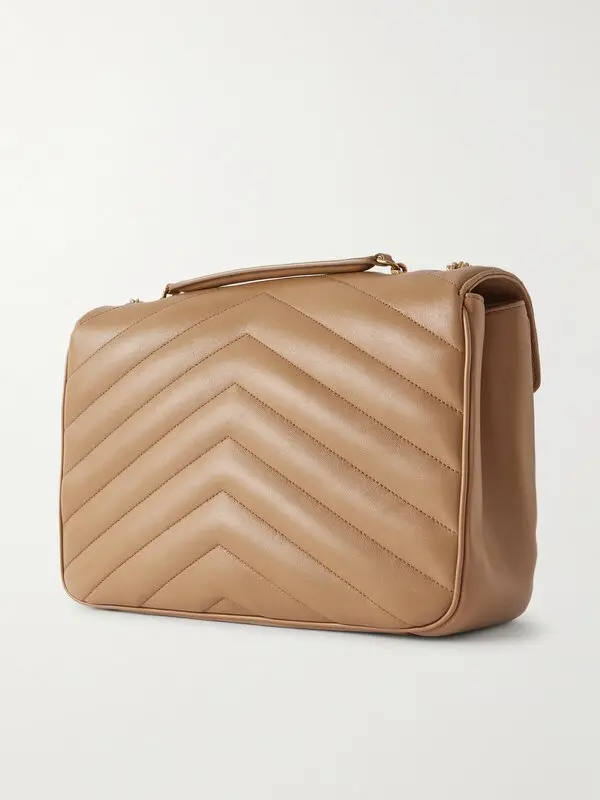 Saint Laurent Loulou Large Matelassé Leather Shoulder Bag