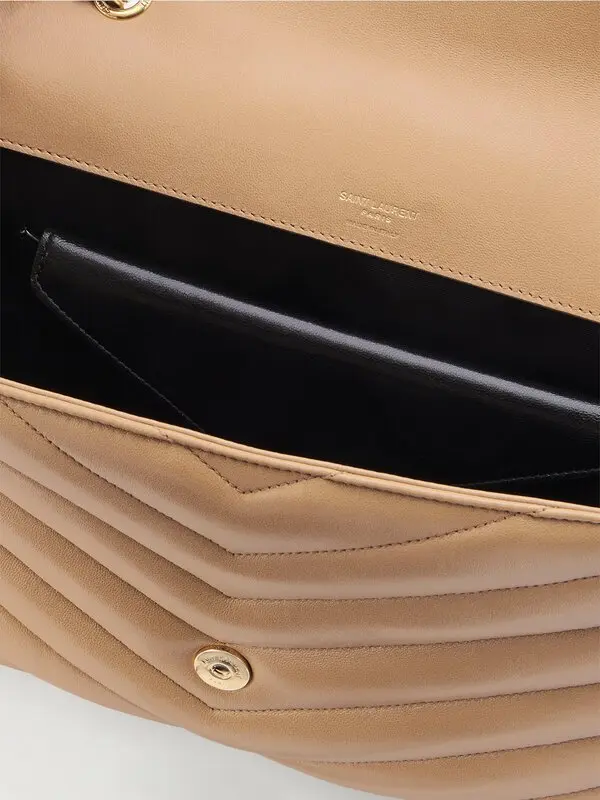 Saint Laurent Loulou Large Matelassé Leather Shoulder Bag