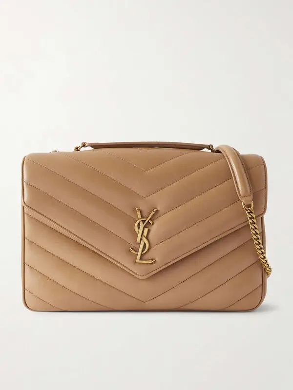 Saint Laurent Loulou Large Matelassé Leather Shoulder Bag