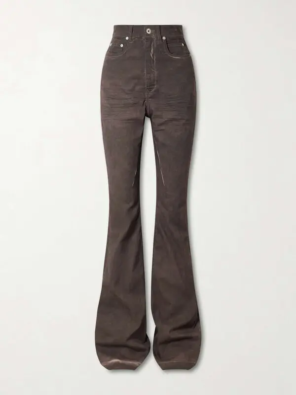Rick Owens Bolan High-waist Flared Jeans