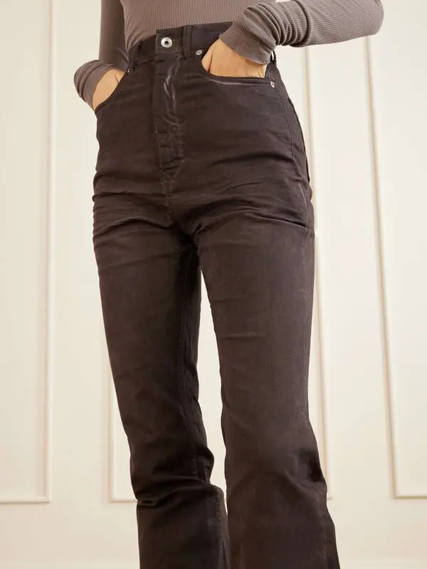 Rick Owens Bolan High-waist Flared Jeans