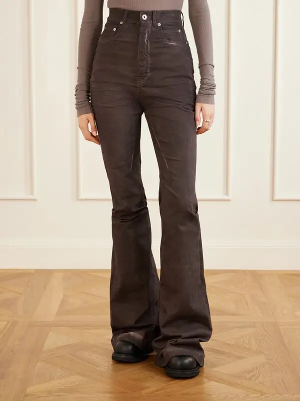 Rick Owens Bolan High-waist Flared Jeans