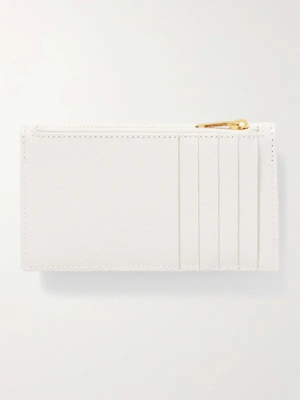 Saint Laurent Cassandre Quilted Textured-leather Wallet