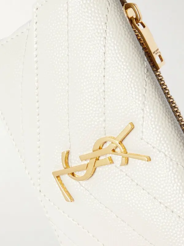 Saint Laurent Cassandre Quilted Leather Wallet