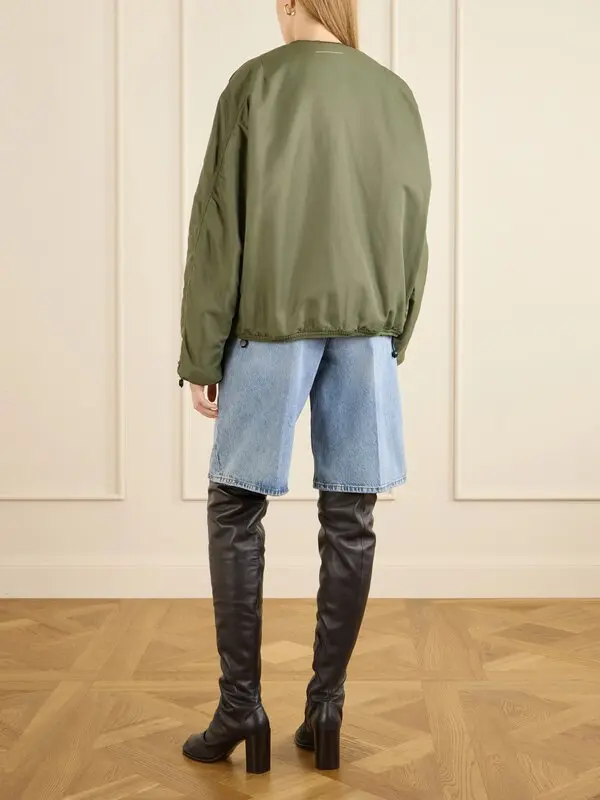 MAISON MARGIELA Oversized Shell Bomber Jacket With Extended Hem
