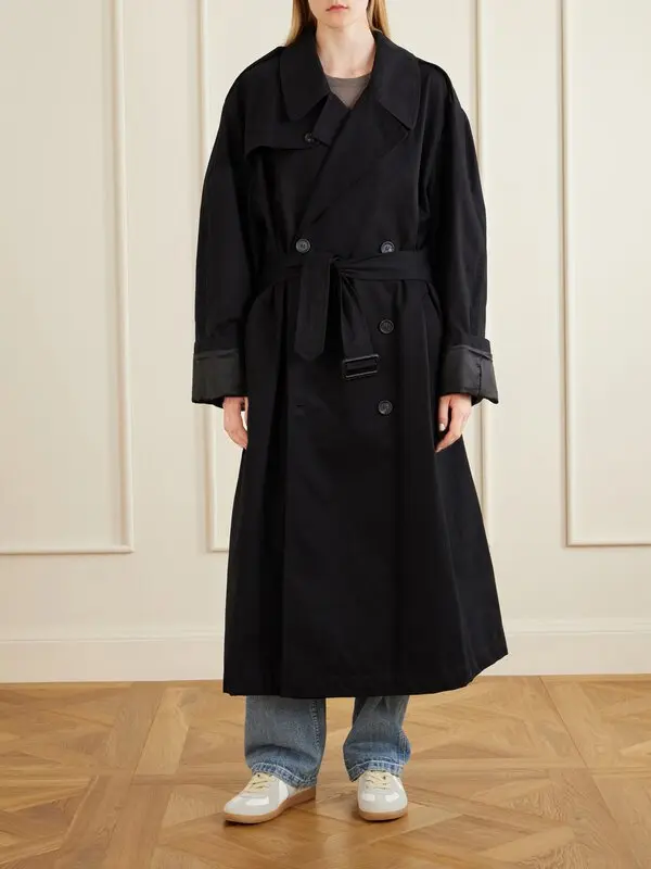 MAISON MARGIELA Cotton Gabardine Trench Coat