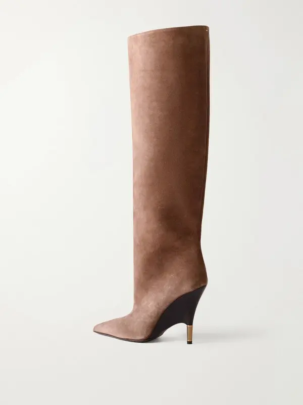 Khaite Bella Suede Knee-high Boots