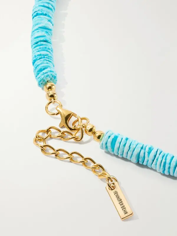 JENNIFER BEHR Alette Necklace With Larimar And Crystals