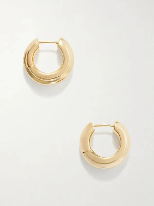 Lié Studio The Eleonora -plated Sterling Silver Hoop Earrings - Gold