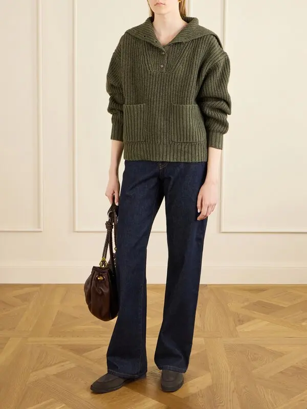 Polo Ralph Lauren Cotton And Wool-blend Sweater - Green