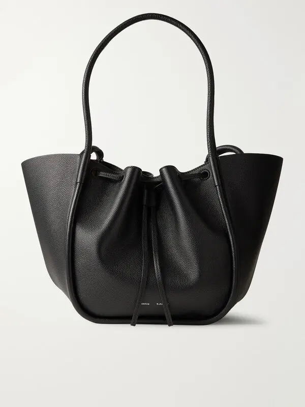 Proenza Schouler Ruched Leather Tote - Black