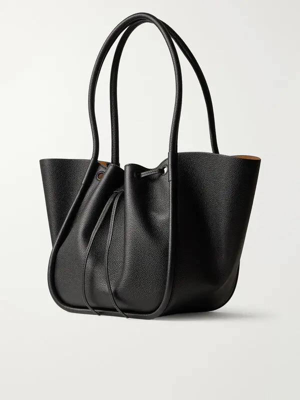 Proenza Schouler Ruched Leather Tote - Black