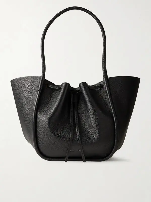 Proenza Schouler Ruched Leather Tote - Black