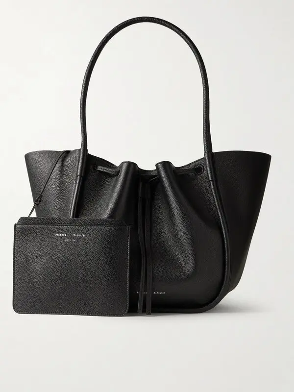 Proenza Schouler Ruched Leather Tote - Black