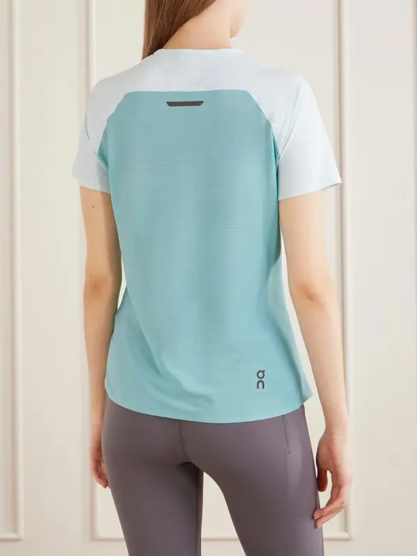 On Performance-t Stretch-mesh T-shirt - Blue