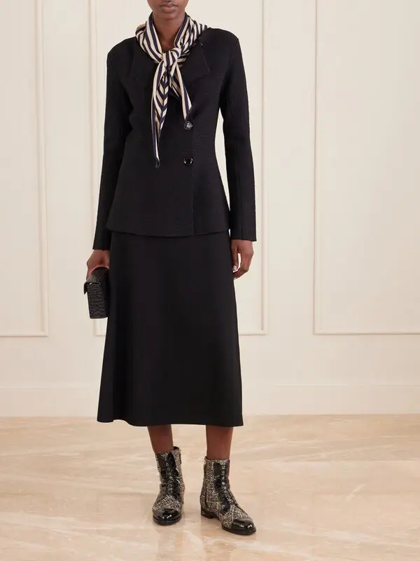 Jennifer Chamandi Brando Tweed And Patent Leather Ankle Boots
