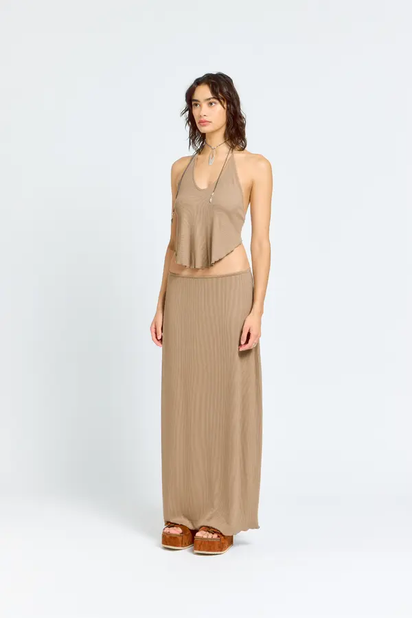 Sab Studio Olivia Maxi Skirt - Cappuccino
