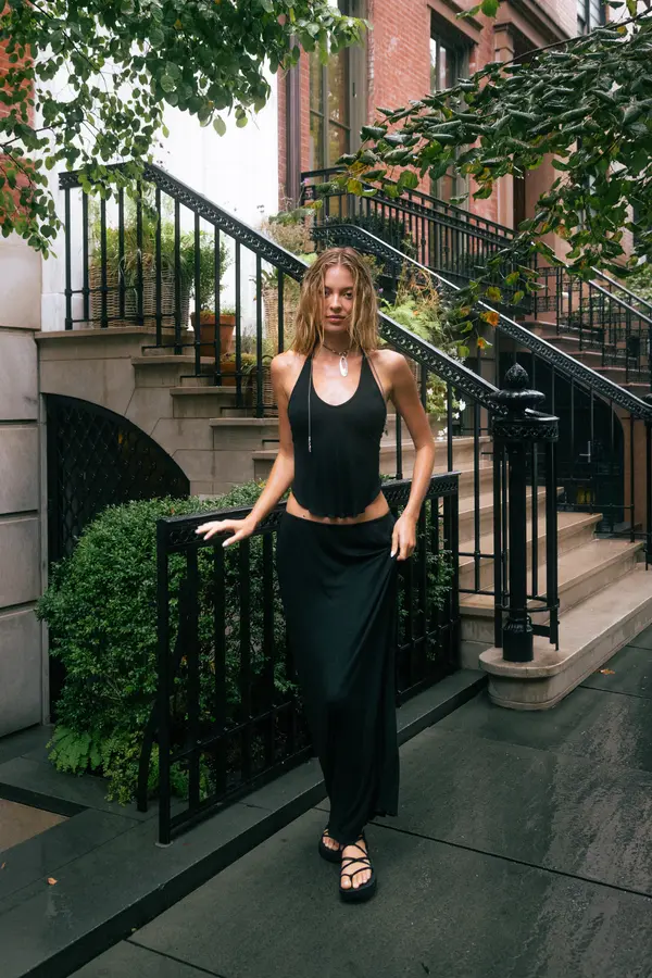 Sab Studio Olivia Maxi Skirt - Black