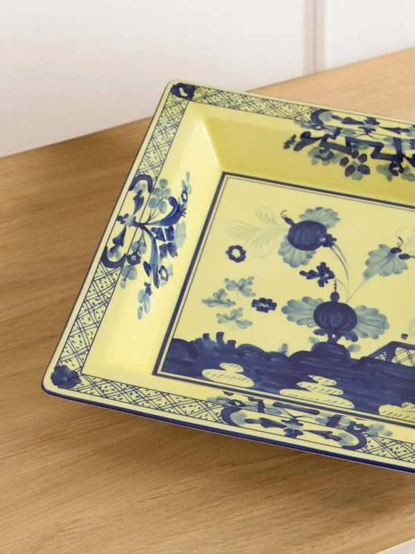 GINORI 1735 Oriente Italiano Gold-plated Porcelain Change Tray