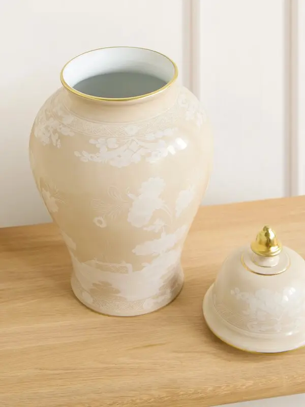GINORI 1735 Oriente Italiano Porcelain Potiche Vase