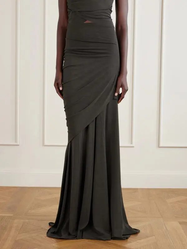 CORTANA Myia Crepe Maxi Skirt
