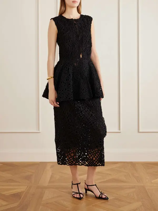DIOTIMA Laurin Scalloped Net Georgette Blouse