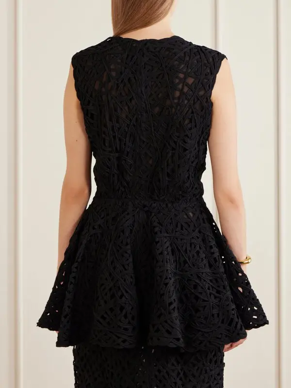 DIOTIMA Laurin Scalloped Net Georgette Blouse