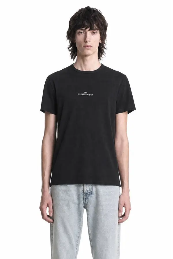 MAISON MARGIELA Cotton Short Sleeve T-shirt - Black