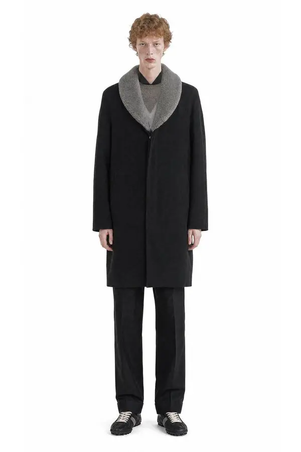 MAISON MARGIELA Shearling Collar Coat