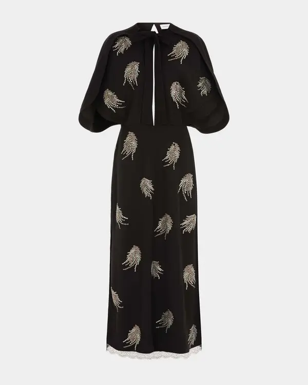 16Arlington Della Midi Dress - Black
