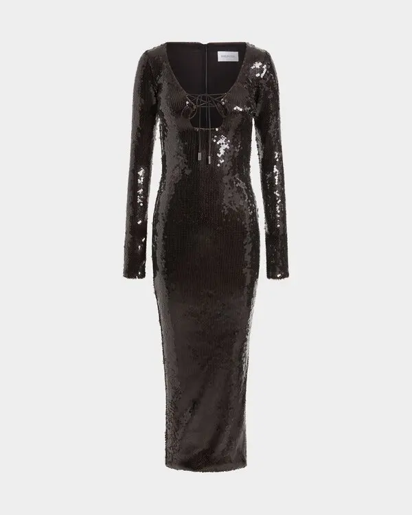 16Arlington Solaria Midi Dress - Brown