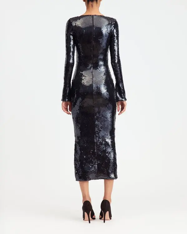 16Arlington Solaria Midi Dress - Brown
