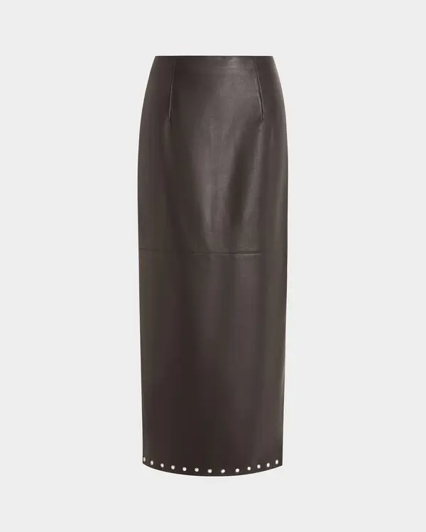 16Arlington Lola Midi Skirt - Brown