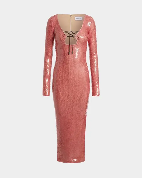 16Arlington Solaria Midi Dress - Pink