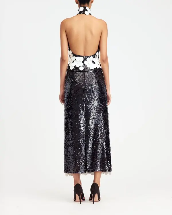 16Arlington Dia Sequin Midi Skirt - Brown