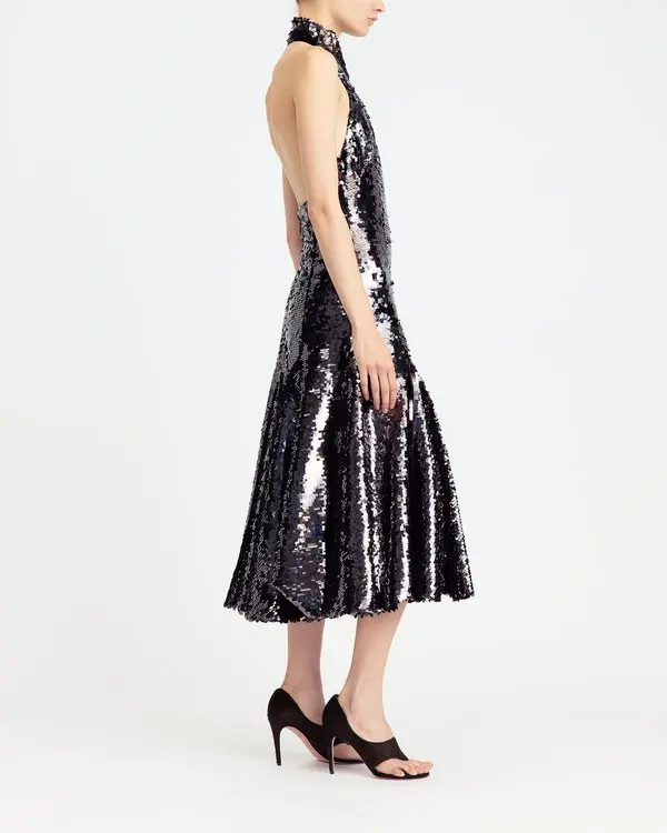 16Arlington Mika Sequin Midi Dress - Brown