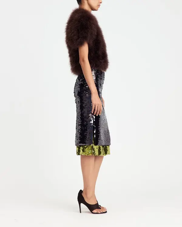 16Arlington Nyla Midi Skirt - Brown