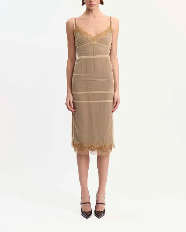 16Arlington Andrea Midi Dress - Toffee