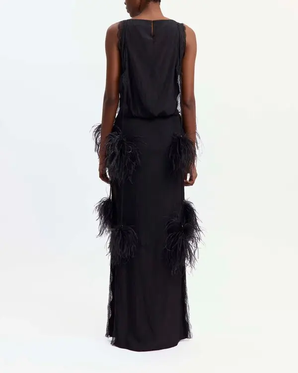 16Arlington Gabby Gown With Feather Detail