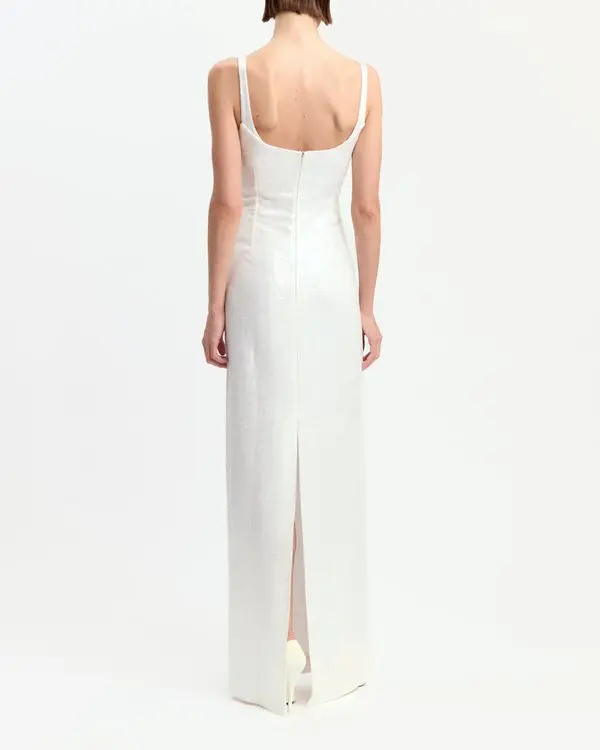 16Arlington Electra Sequin Gown - White