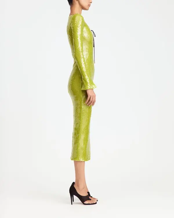 16Arlington Solaria Midi Dress - Green