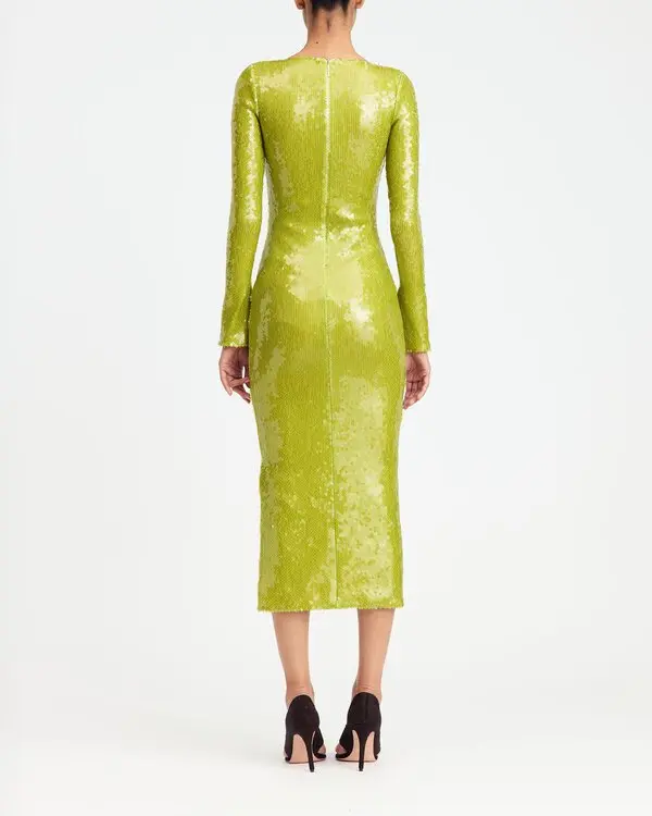 16Arlington Solaria Midi Dress - Green